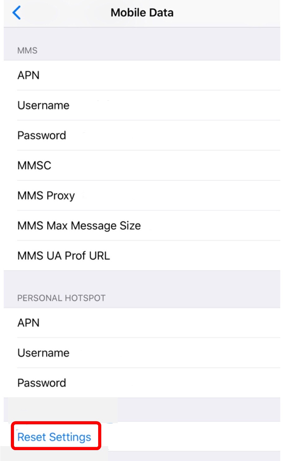 CTExcel APN Setting